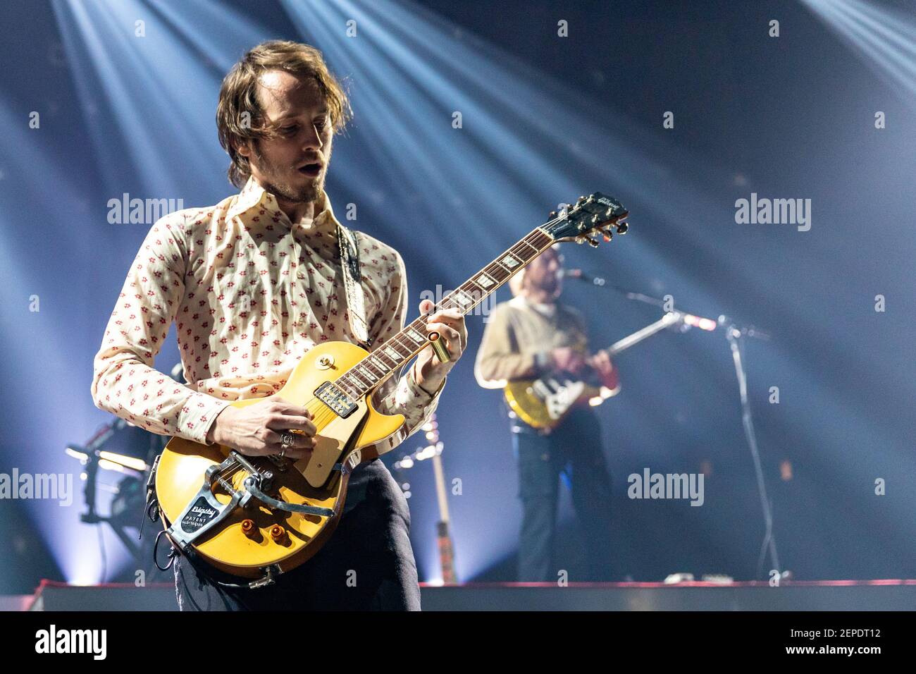 Nick Bockrath and Matthan Minster of Cage The Elephant during the KROQ ...
