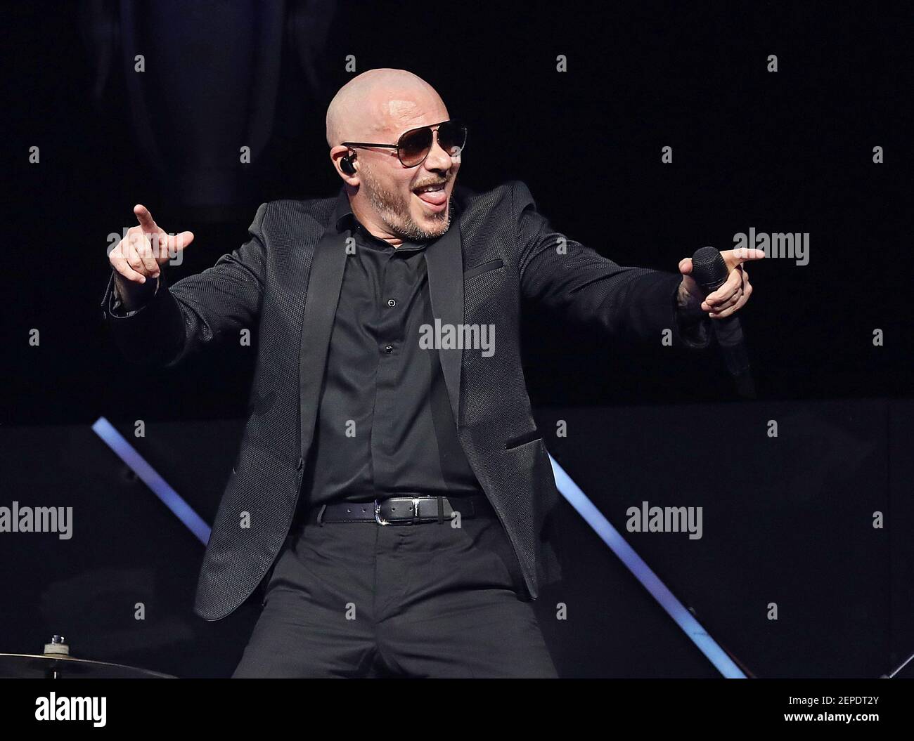MIAMI, FL - DEC 7: Pitbull performs during Uforia Lifetime Achievement ...