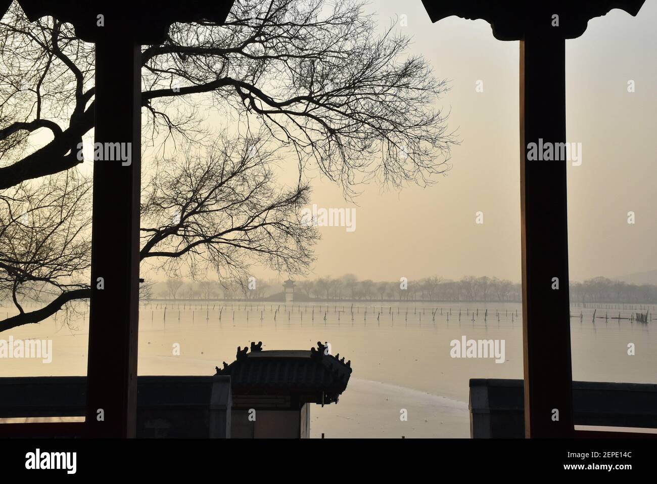 Local landmarks is covered with serious haze in Beijing, China, 9 ...