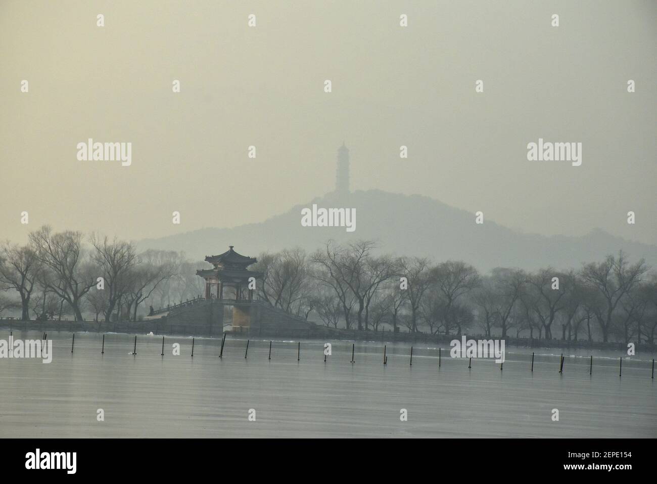 Local landmarks is covered with serious haze in Beijing, China, 9 ...