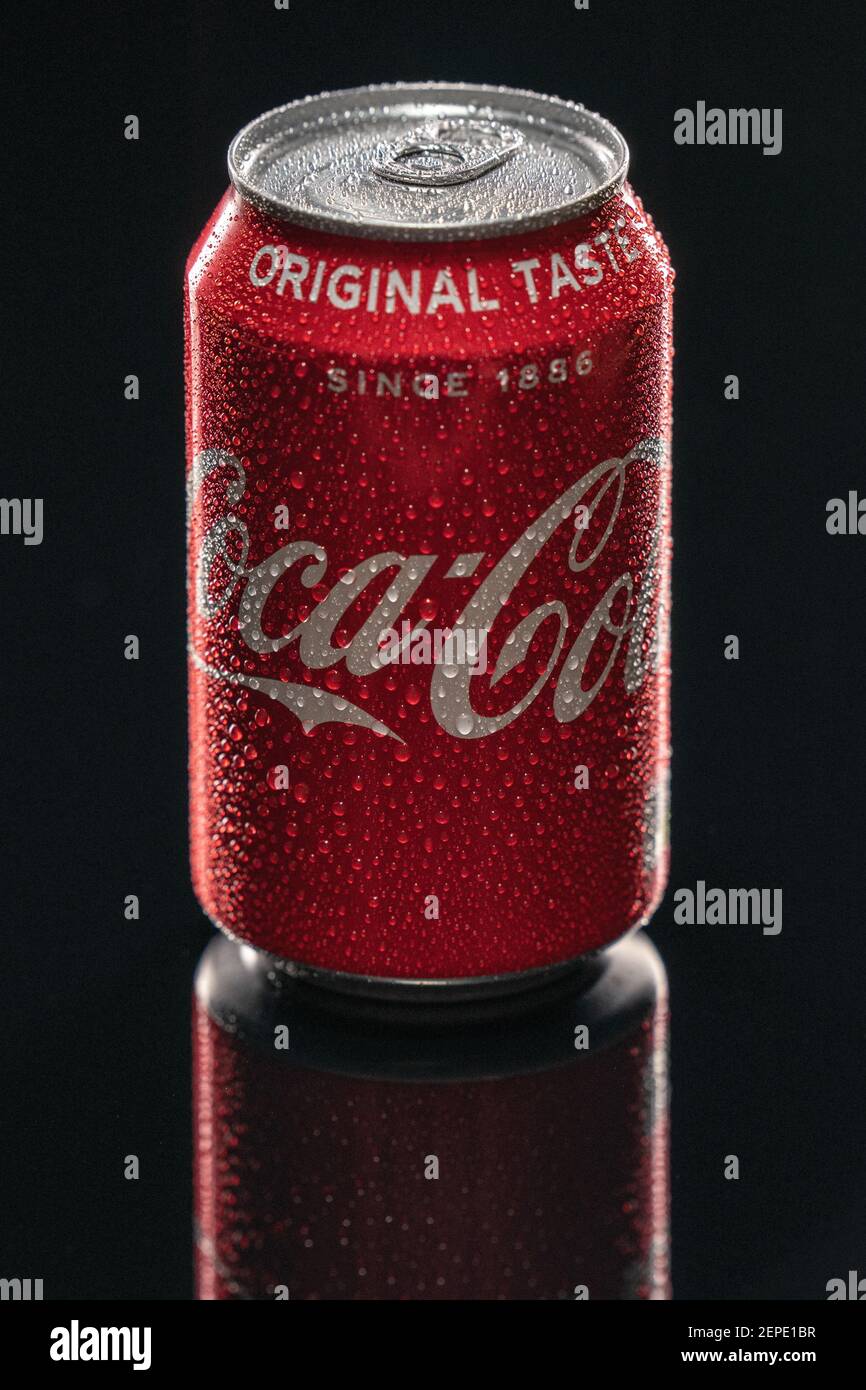 Bottle Of Coca Cola Water Droplets High Resolution Stock Photography ...