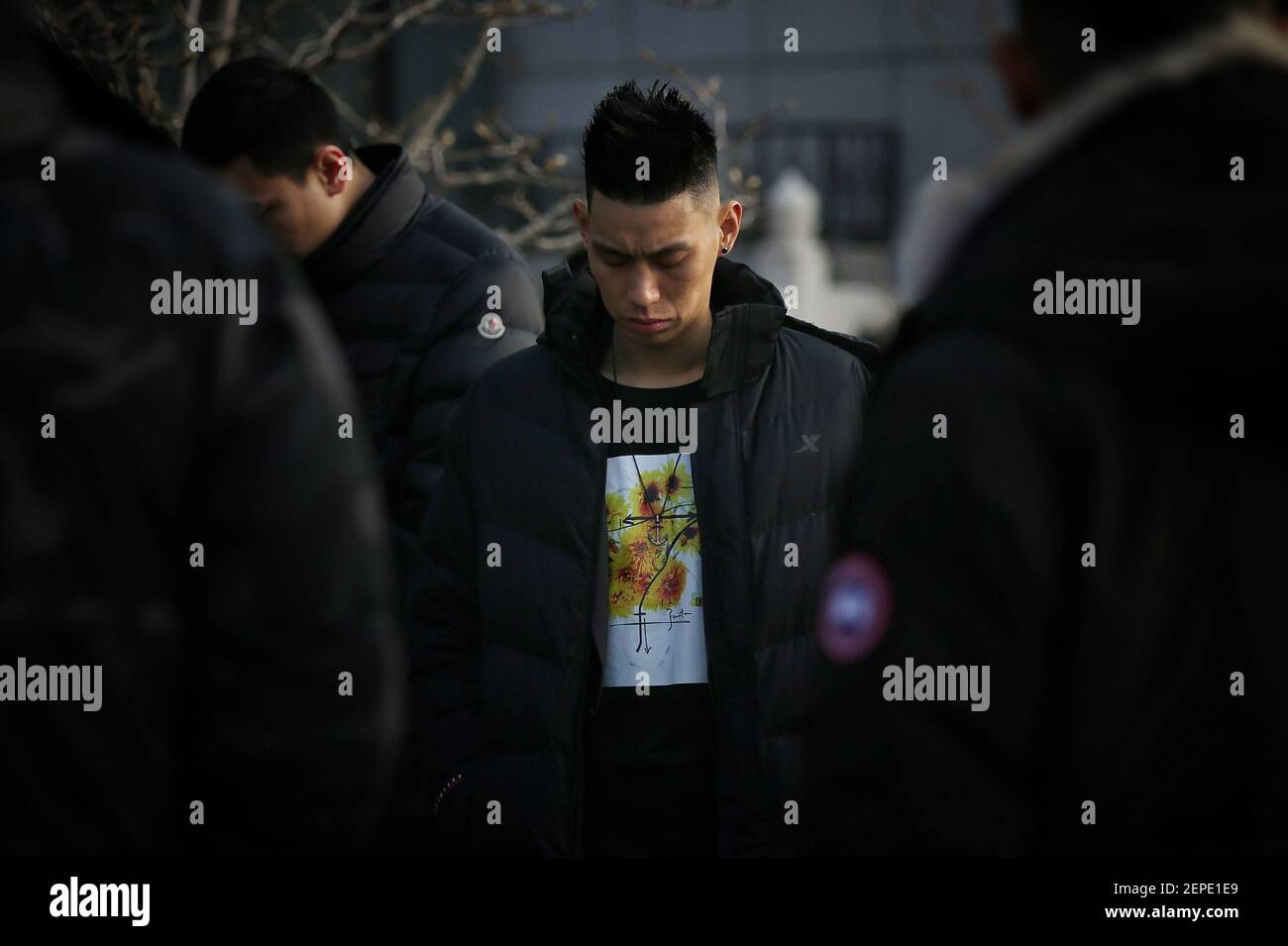 American basketball player Jeremy Shu-How Lin of Beijing Ducks attends ...