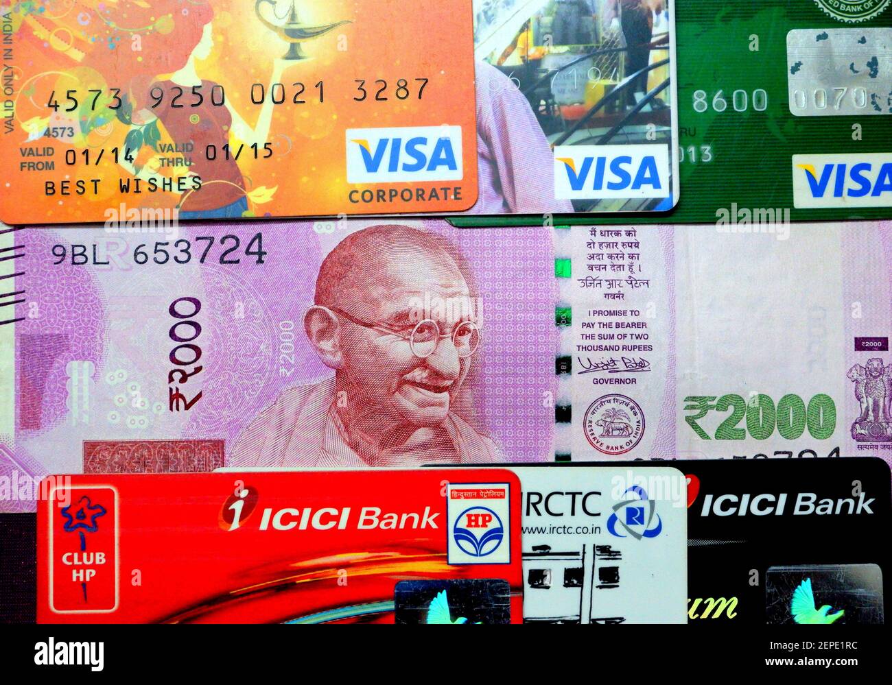 In this photo illustration an Indian Currency Note of Rupees Two ...