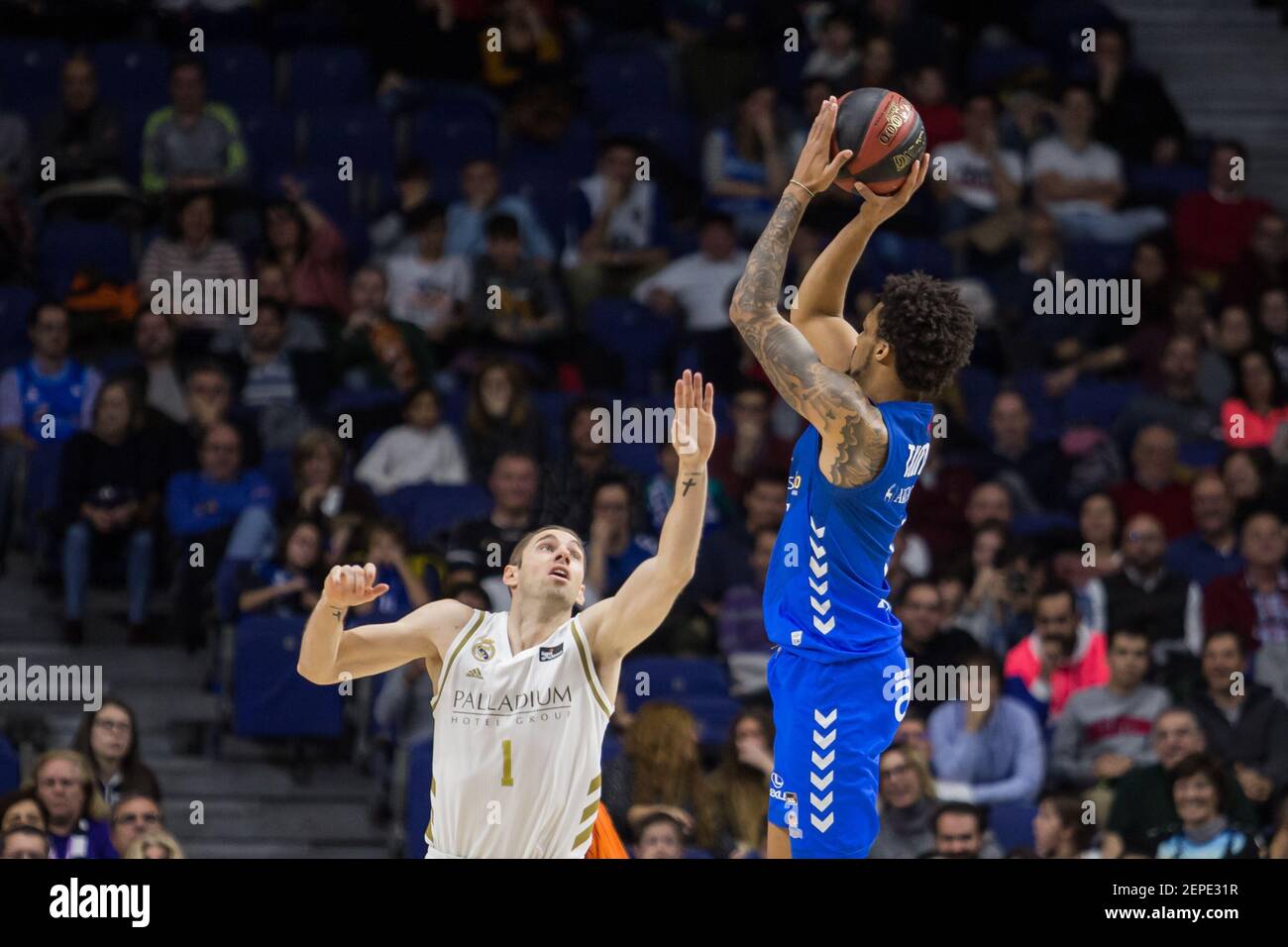 JP Tokoto during Real Madrid victory over San Pablo Burgos (104 - 93 ...