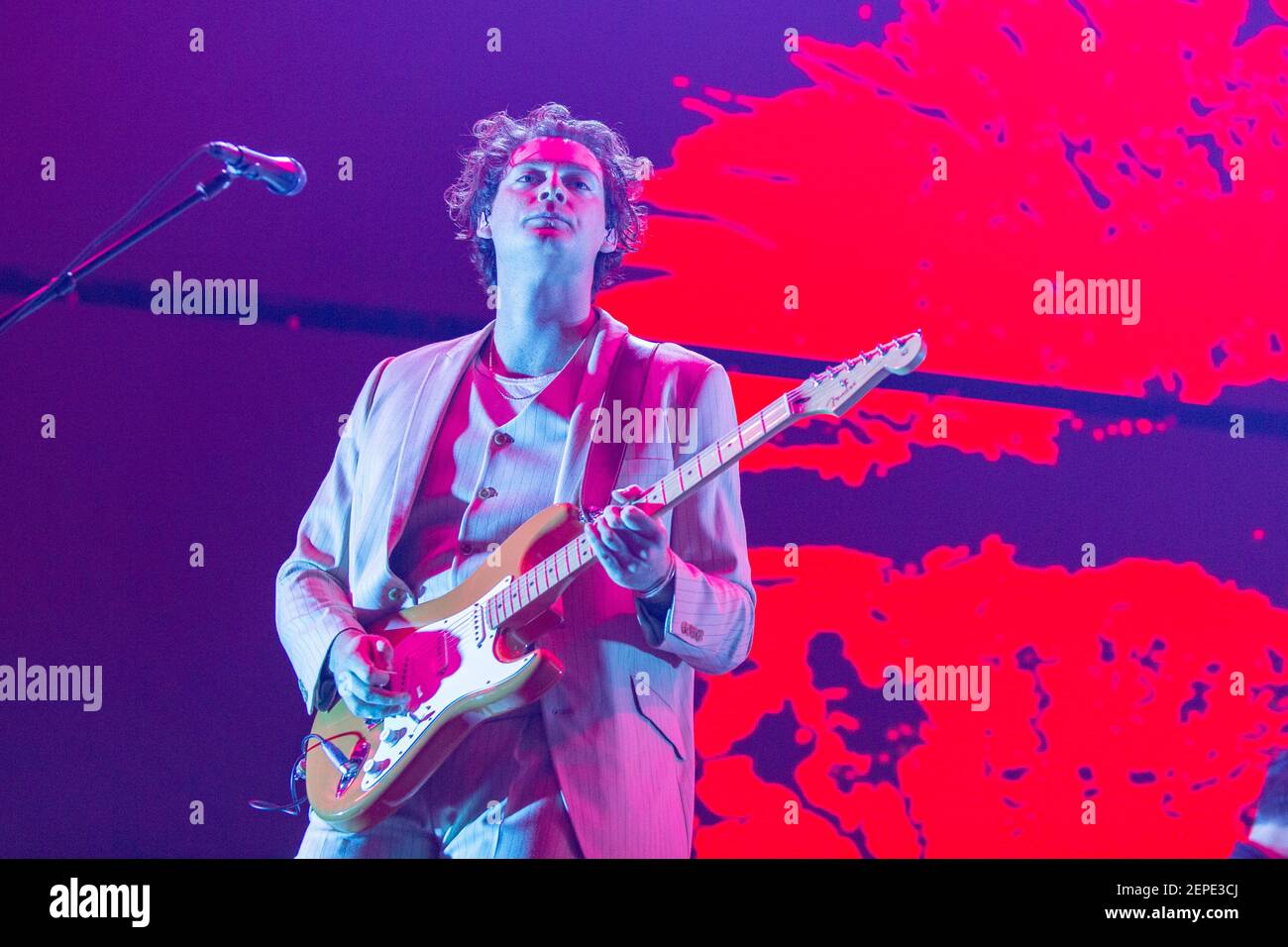 Jordan Greenwald of Lovelytheband during the KROQ Absolut Almost ...