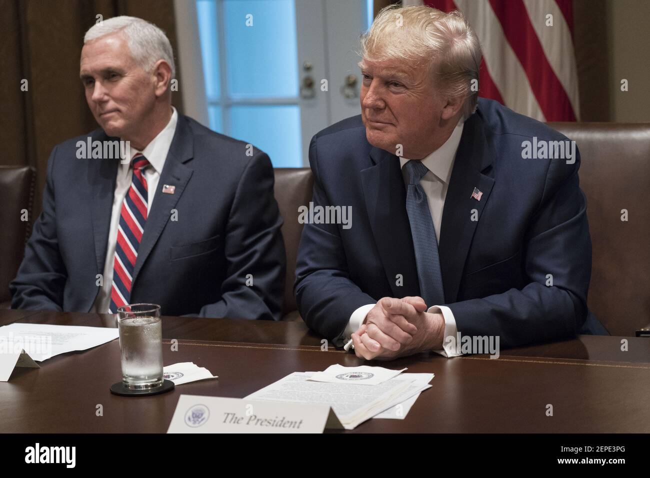 Vice President Mike Pence and United States President Donald J. Trump ...