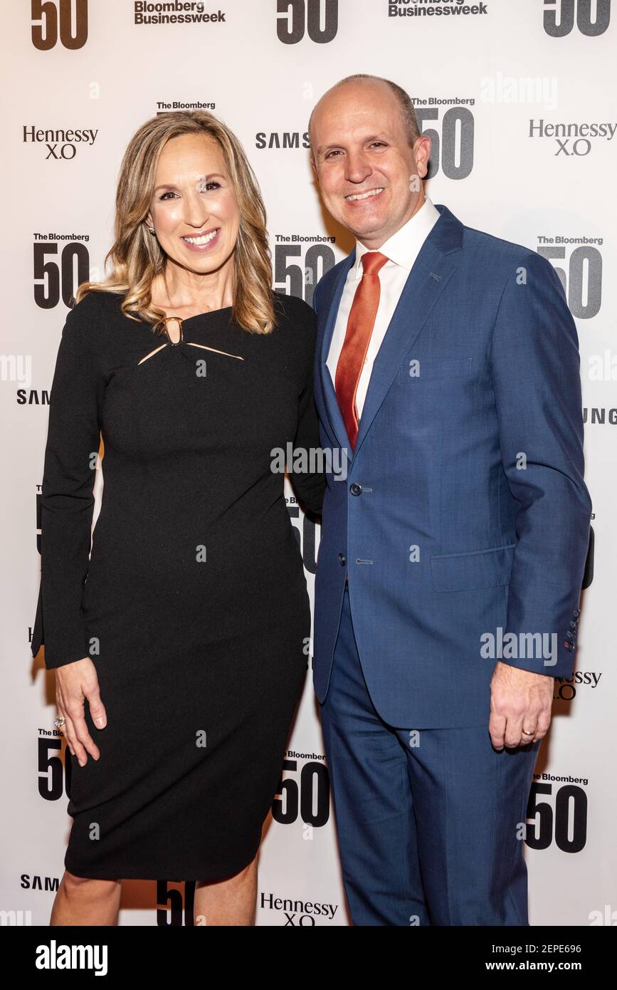 Carol Massar and Jason Kelly attend "The Bloomberg 50" Celebration at ...