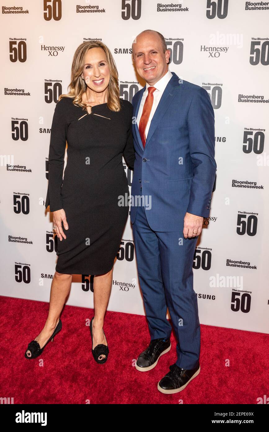 Carol Massar and Jason Kelly attend "The Bloomberg 50" Celebration at ...