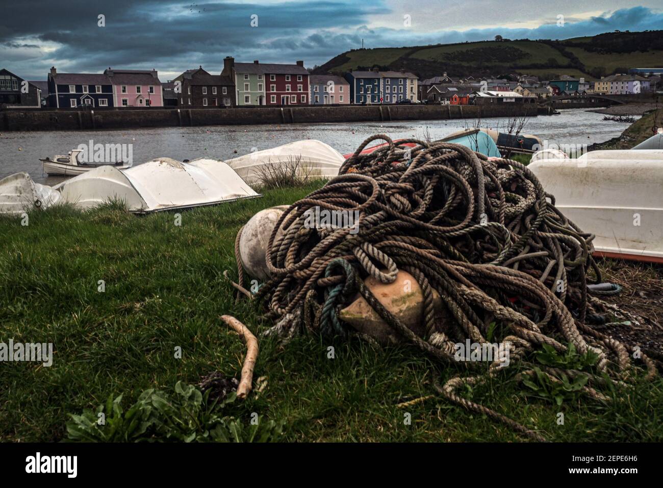 © Licensed to Andrew Chittock 27/02/2021 aberaeron harbor west wales uk ...