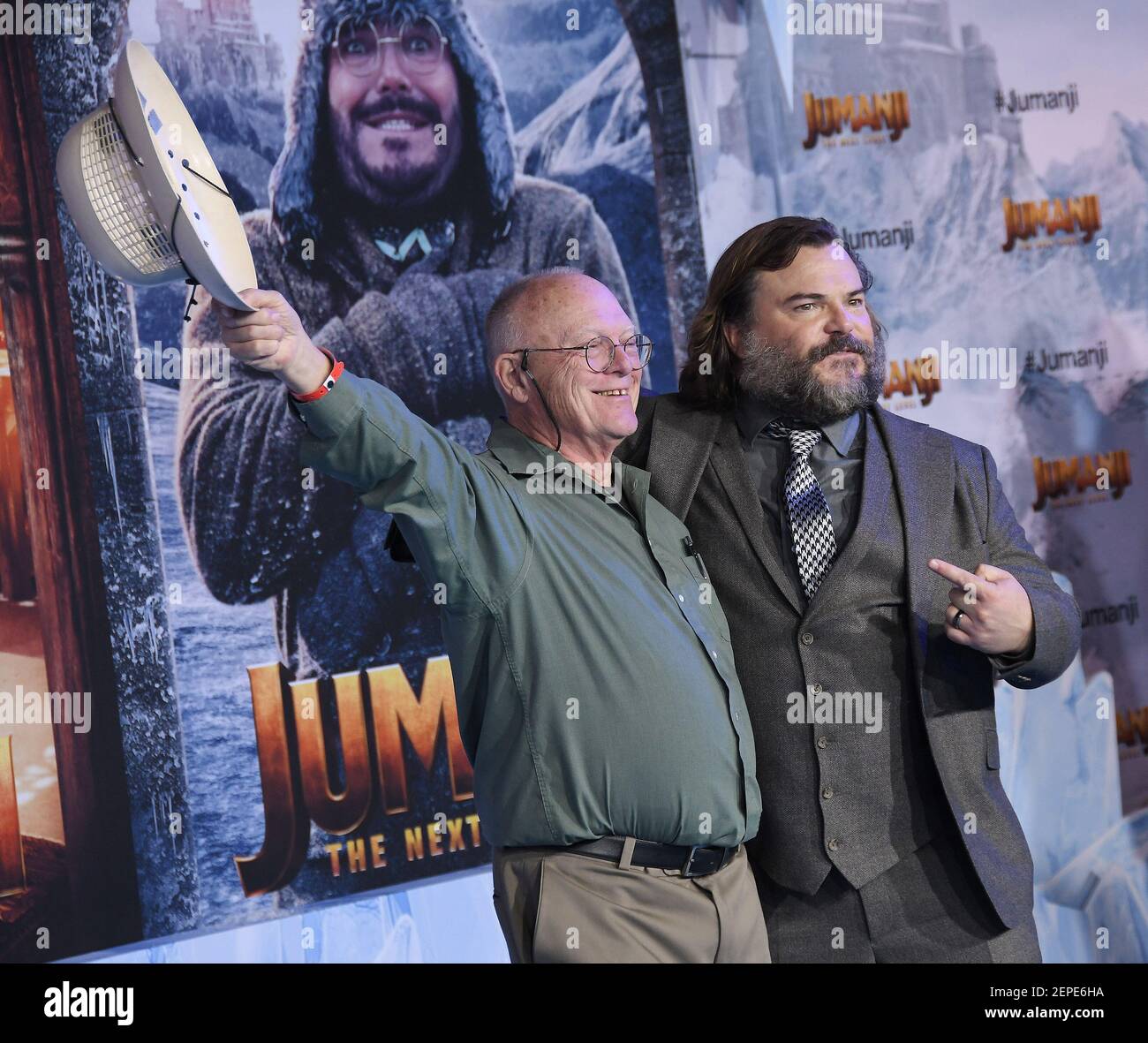 (L-R) Thomas William Black and Son Jack Black at the JUMANJI THE NEXT ...