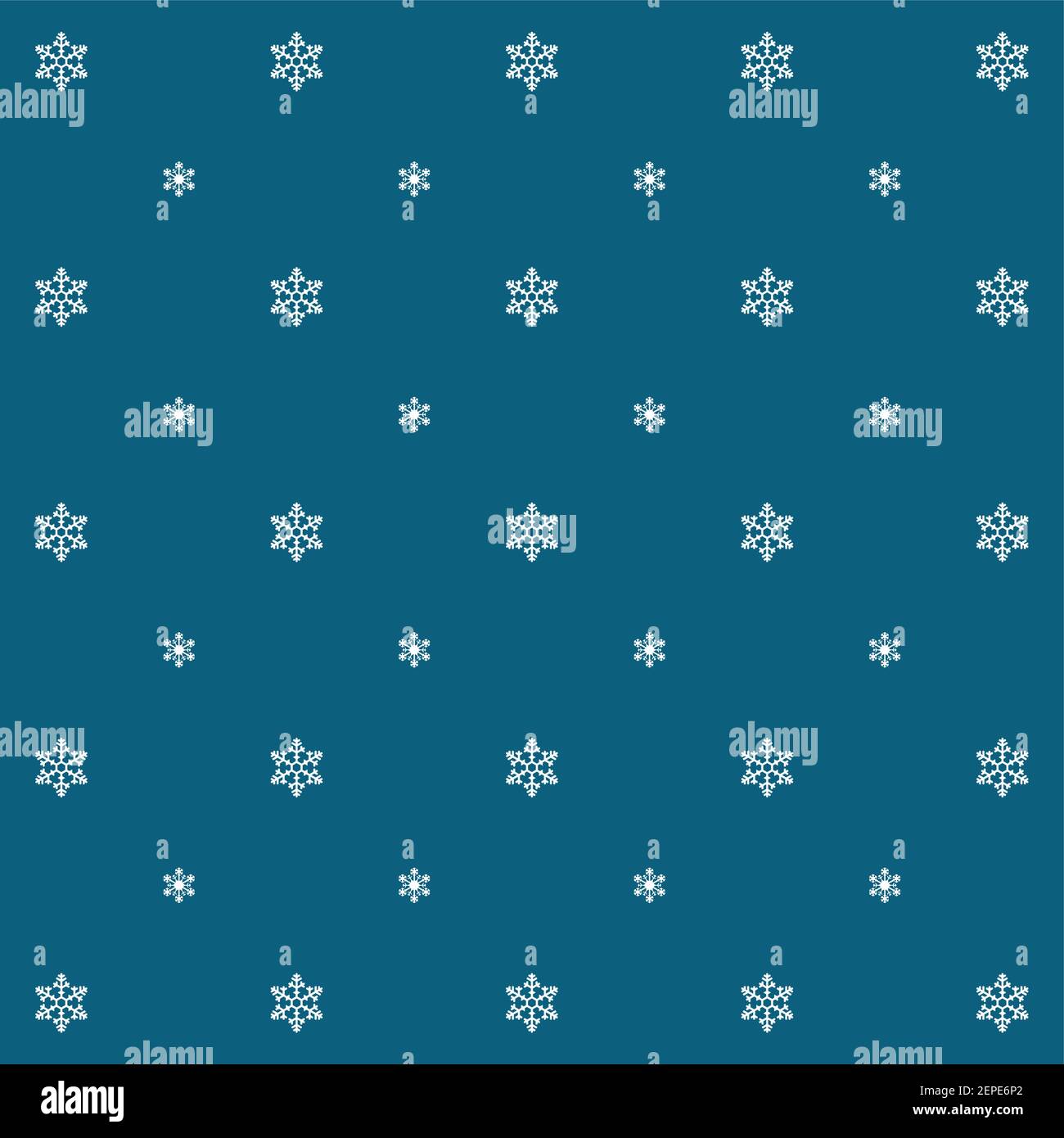 Snowflake Simple Vector Seamless Pattern 1 Blue Stock Vector Image ...
