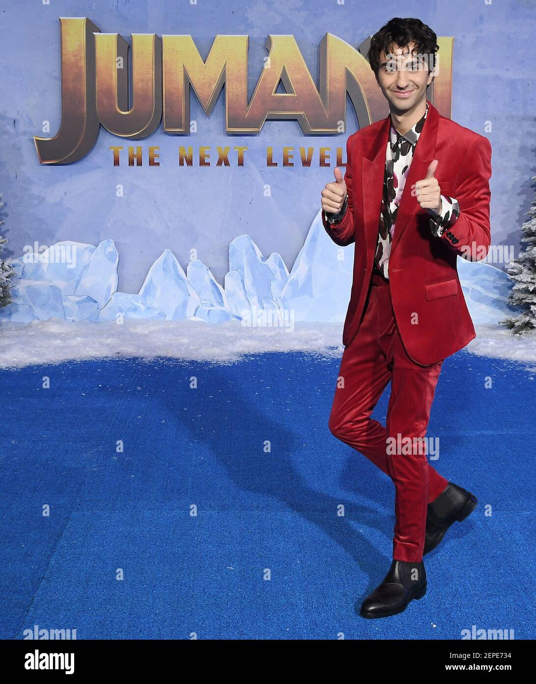 Alex Wolff arrives at the JUMANJI THE NEXT LEVEL Los Angeles Premiere ...