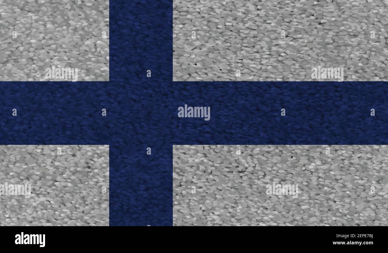 Vector Illustration Cool Grunge And Distressed Flag Of Finland Stock ...