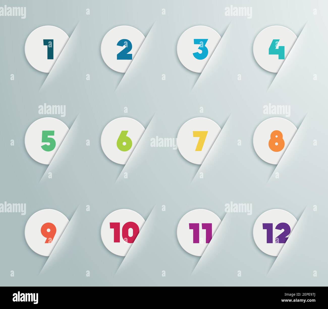 Infographic 3D Numbered Step Bubbles 4 Stock Vector Image & Art - Alamy