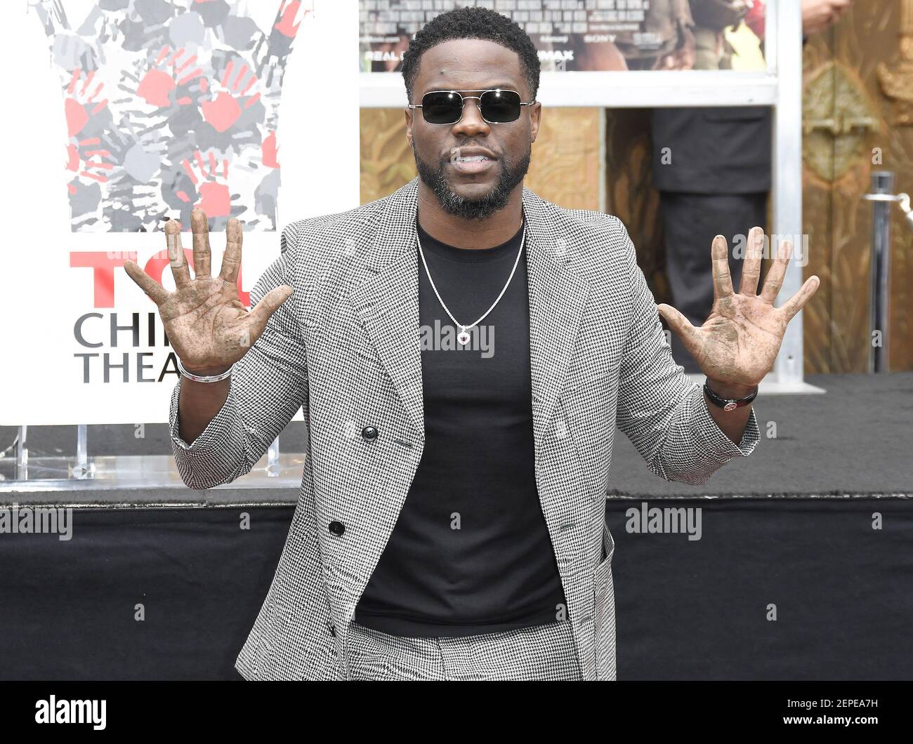Kevin Hart Hands & Footprints Ceremony held at the TCL Chinese Theatre ...