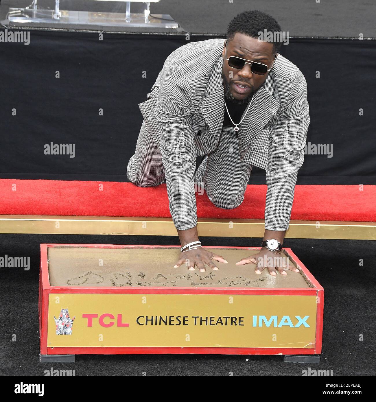Kevin Hart Hands & Footprints Ceremony held at the TCL Chinese Theatre ...