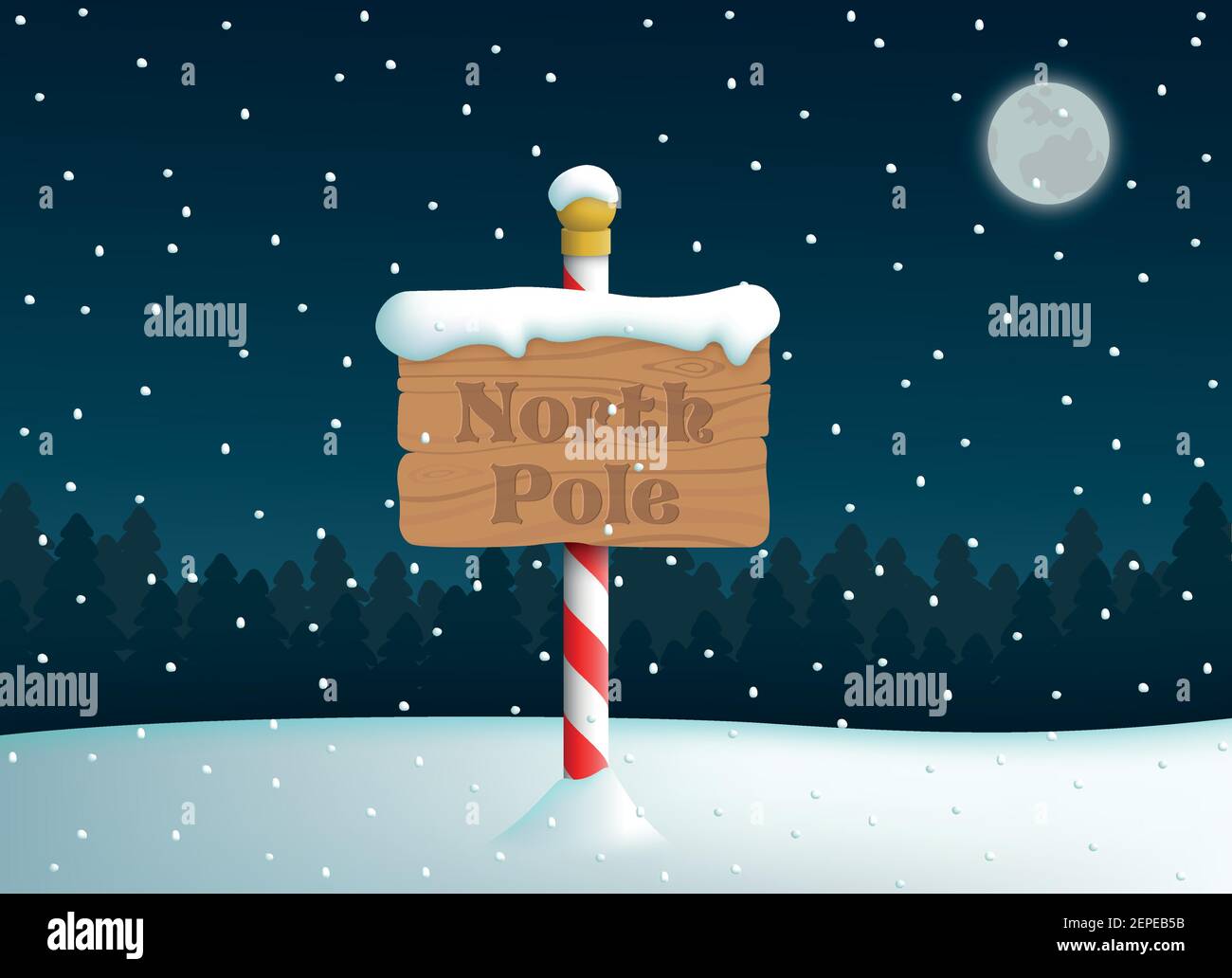 North pole flag snow hi-res stock photography and images - Alamy