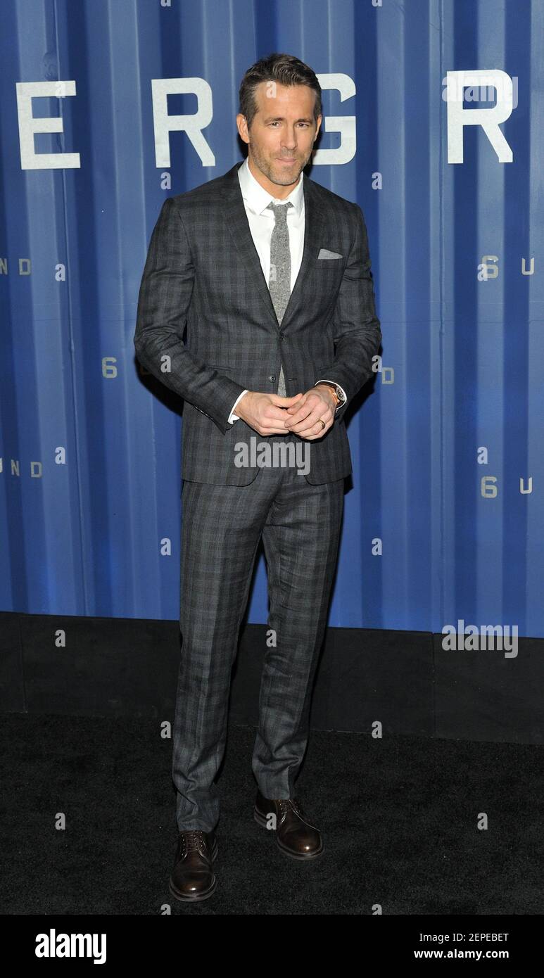 Actor Ryan Reynolds attends the NY premiere of 6 Underground at The ...