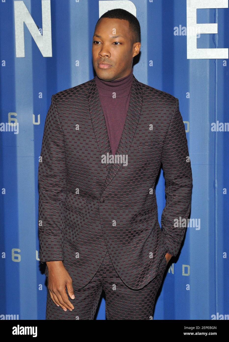 Actor Cory Hawkins attends the NY premiere of 6 Underground at The Shed ...