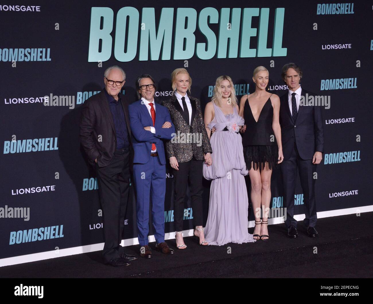 (L-R) ,John Lithgow, Charles Randolph, Nicole Kidman, Margot Robbie ...