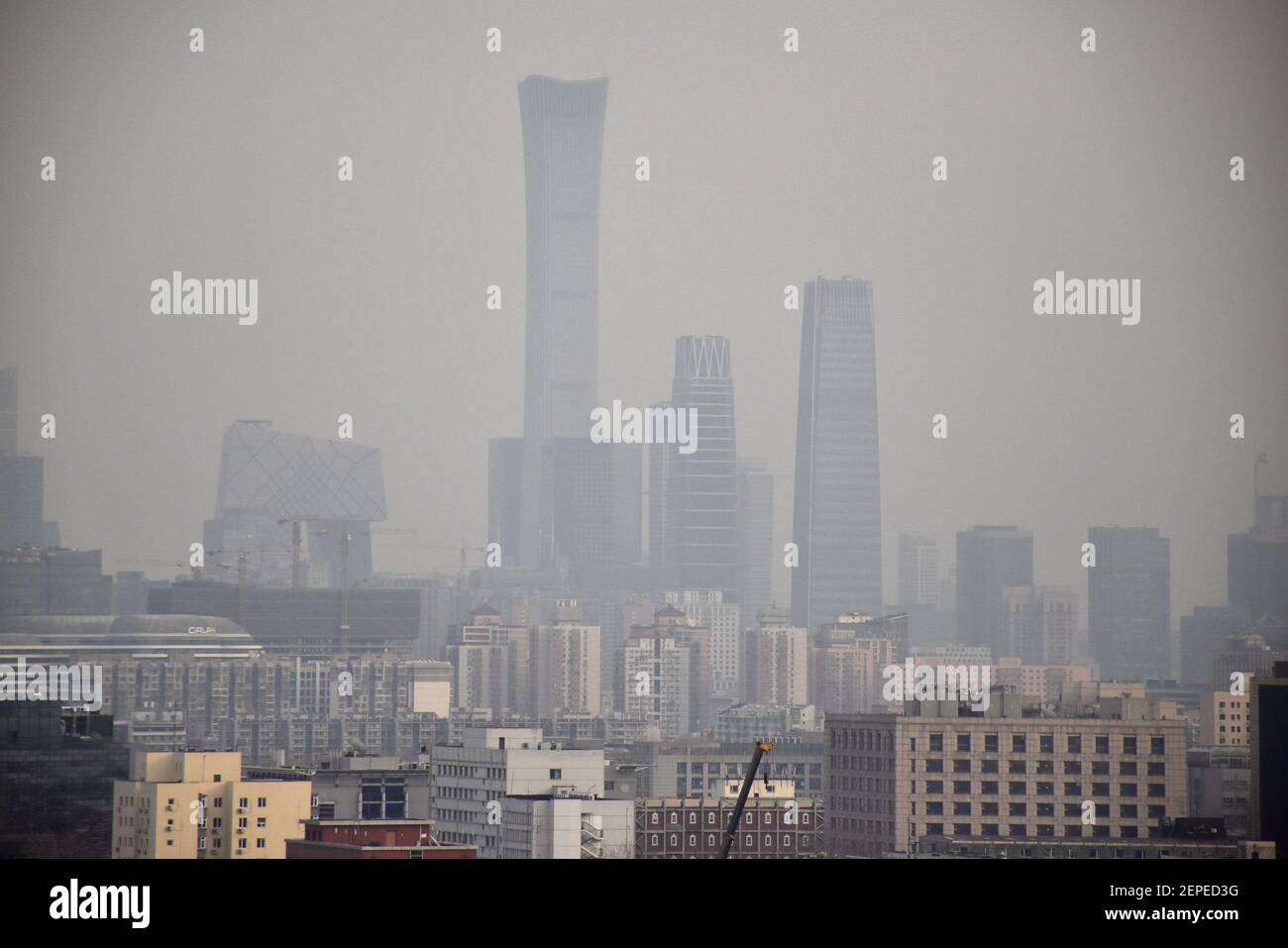 Beijingï¼ŒCHINA-December 9, 2019 - the air pollution index has risen ...