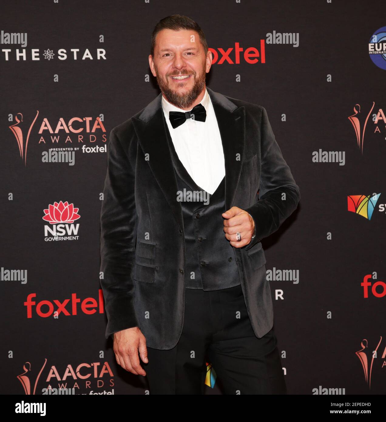 Manu Feildel attends the 2019 AACTA Awards Presented by Foxtel at The ...