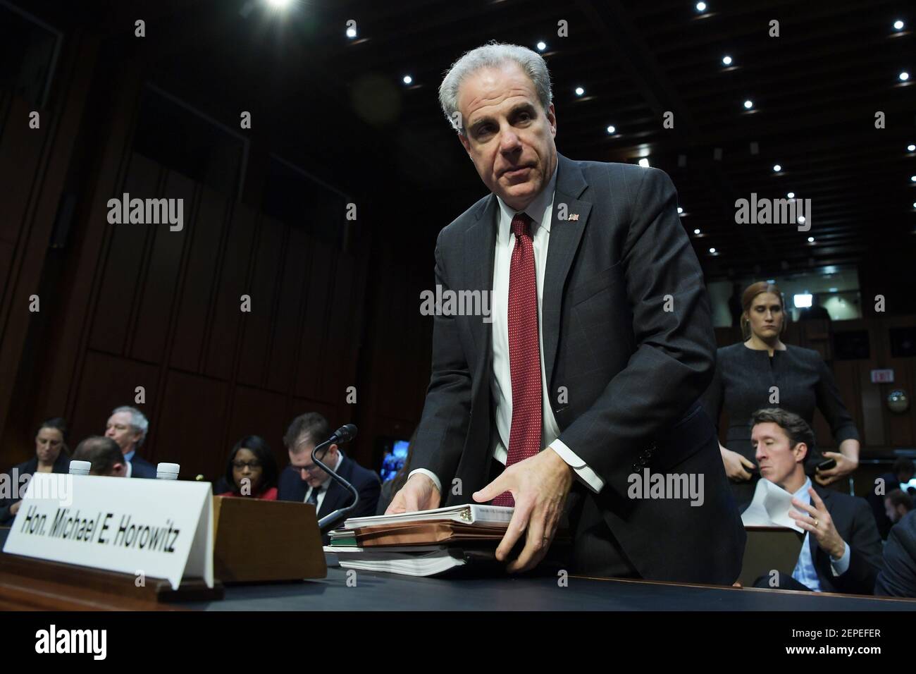 Justice Department Inspector General Michael Horowitz testifies before ...
