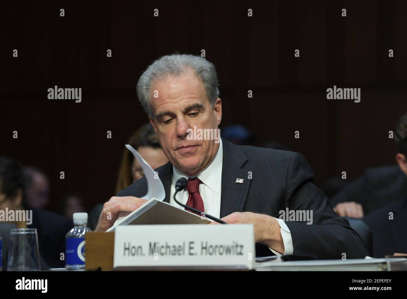 Justice Department Inspector General Michael Horowitz testifies before ...