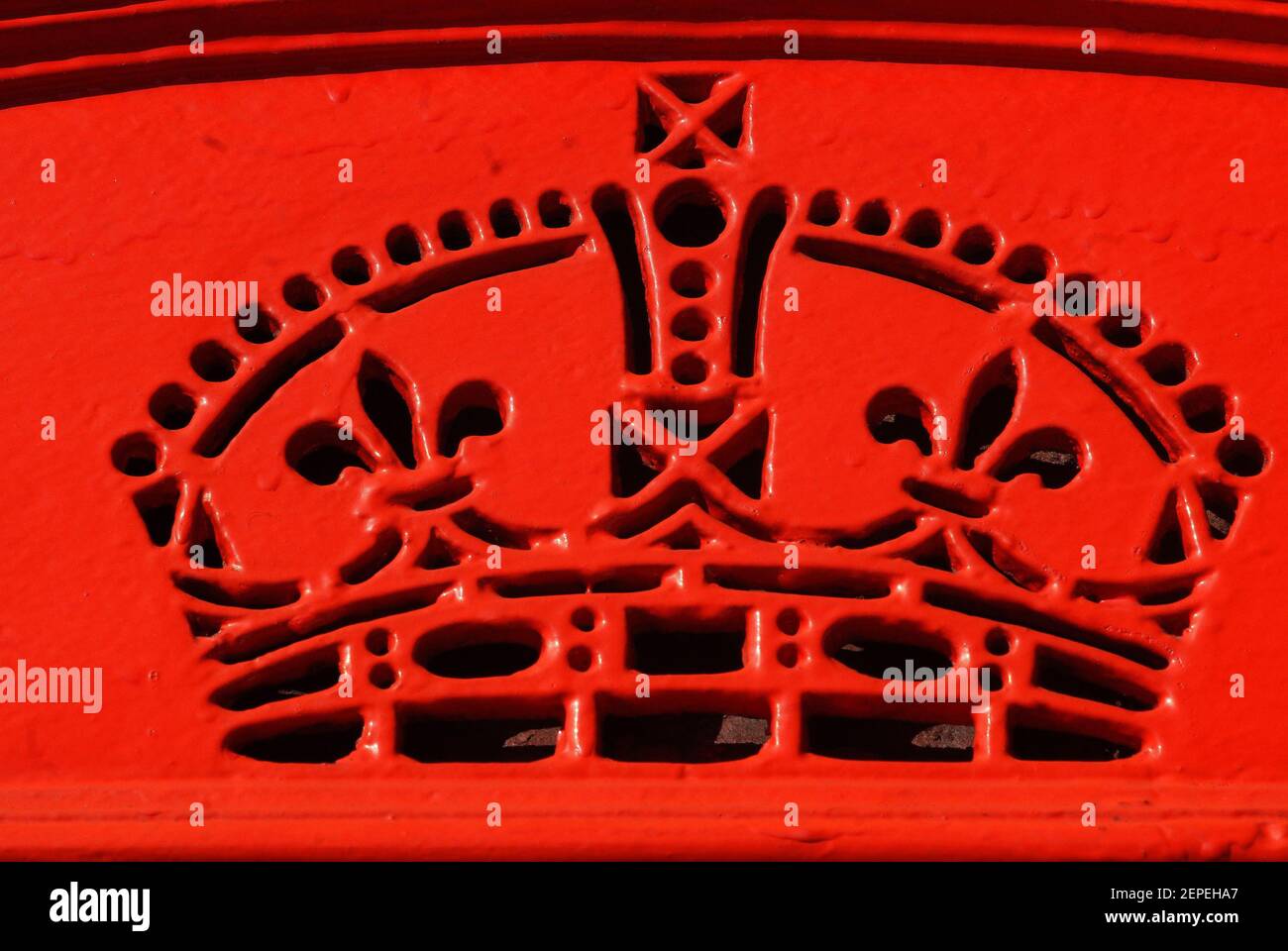 BT Red Box Detail Stock Photo - Alamy