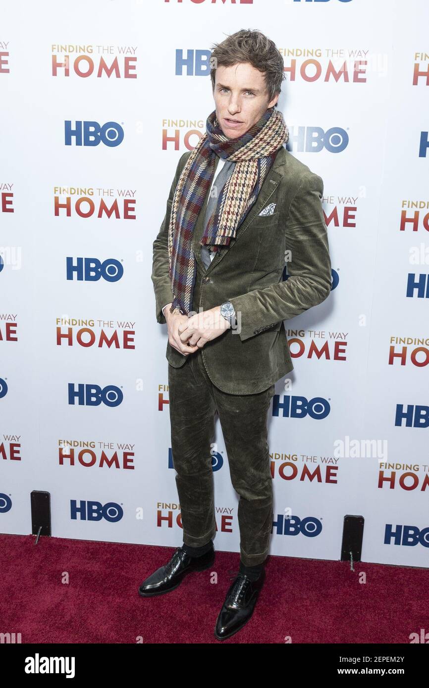 Eddie Redmayne attends New York premiere of Finding the Way Home at HBO ...