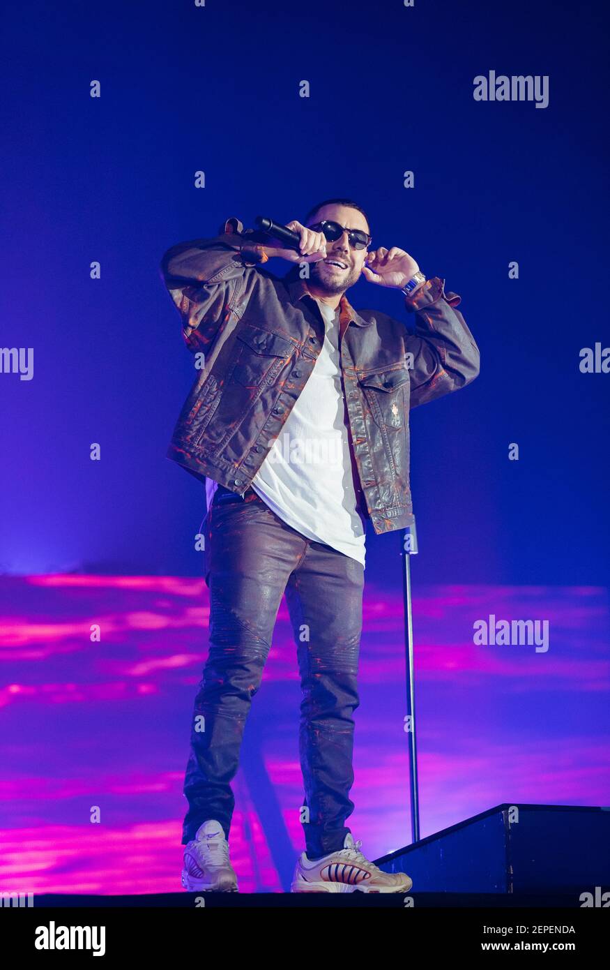 Italian famous singer-songwriter Coez (Silvano Albanese) performs live ...