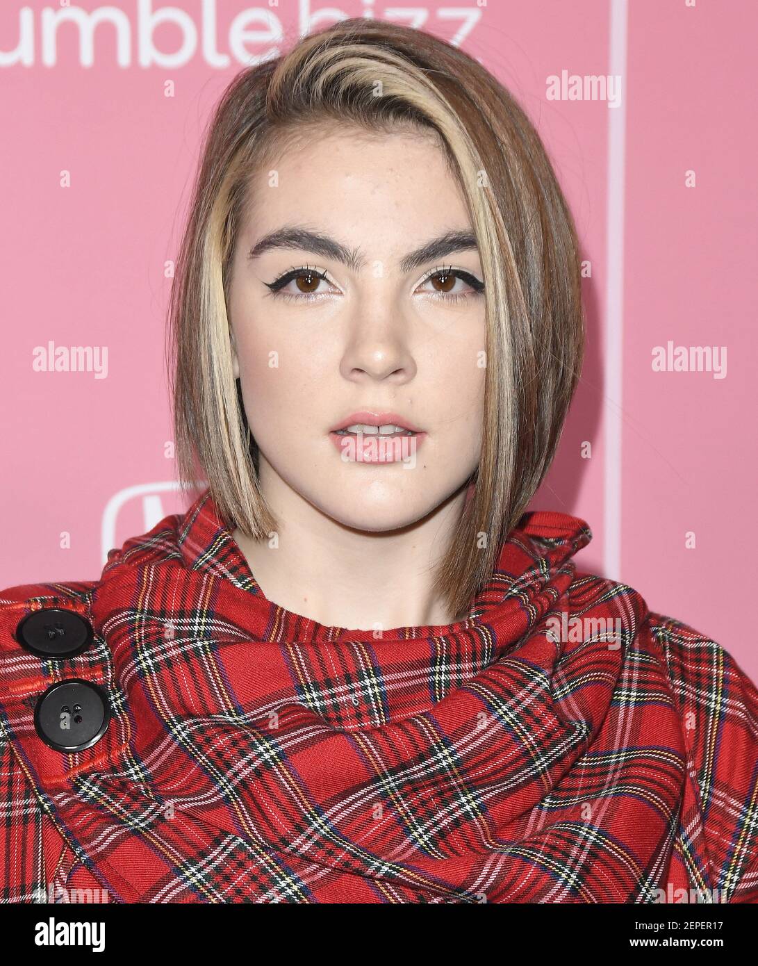 Evie Irie arrives at the 2019 Billboard Women in Music held at the ...