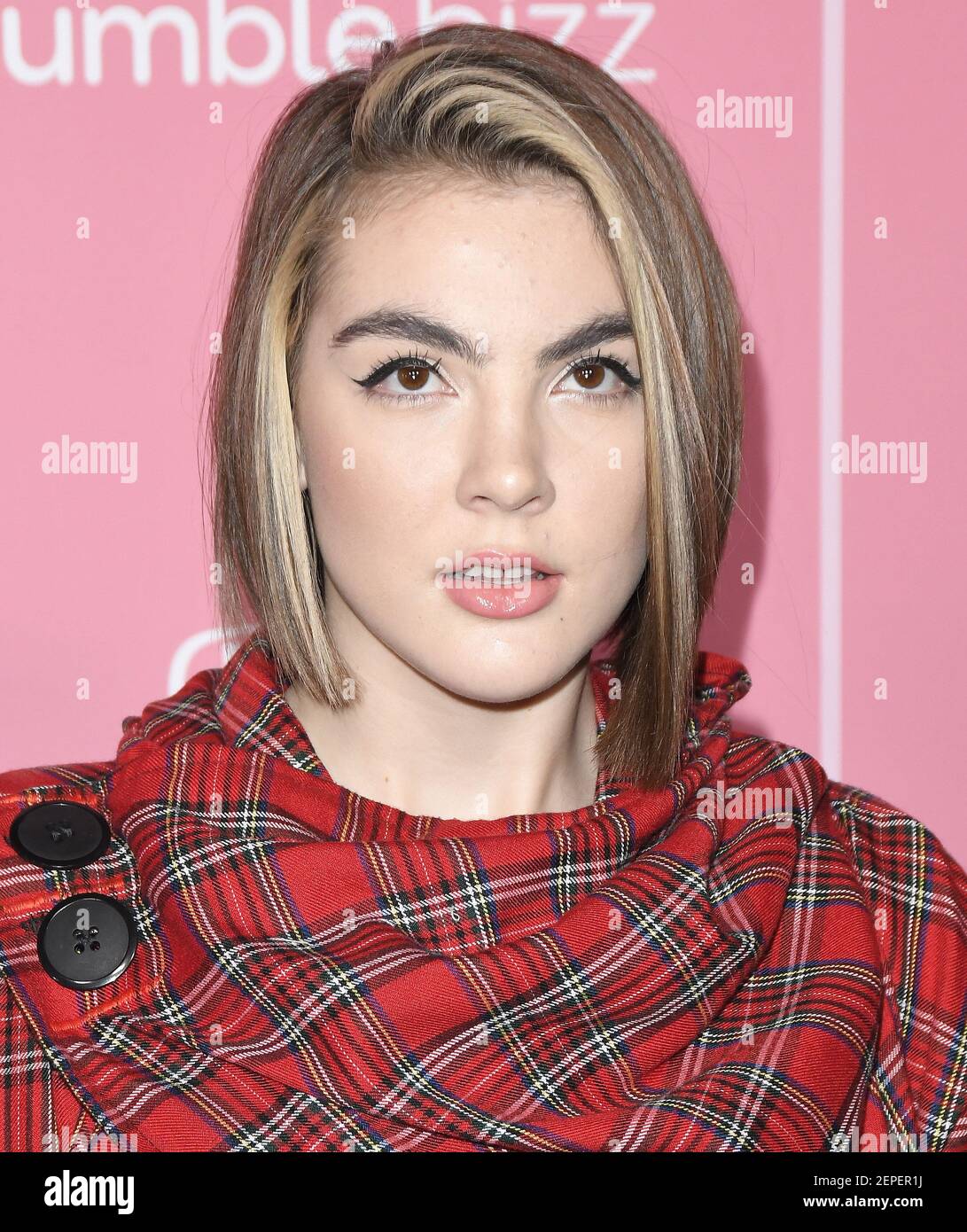 Evie Irie arrives at the 2019 Billboard Women in Music held at the ...