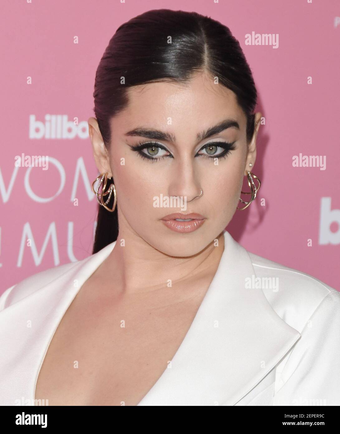 Lauren Jauregui arrives at the 2019 Billboard Women in Music held at ...