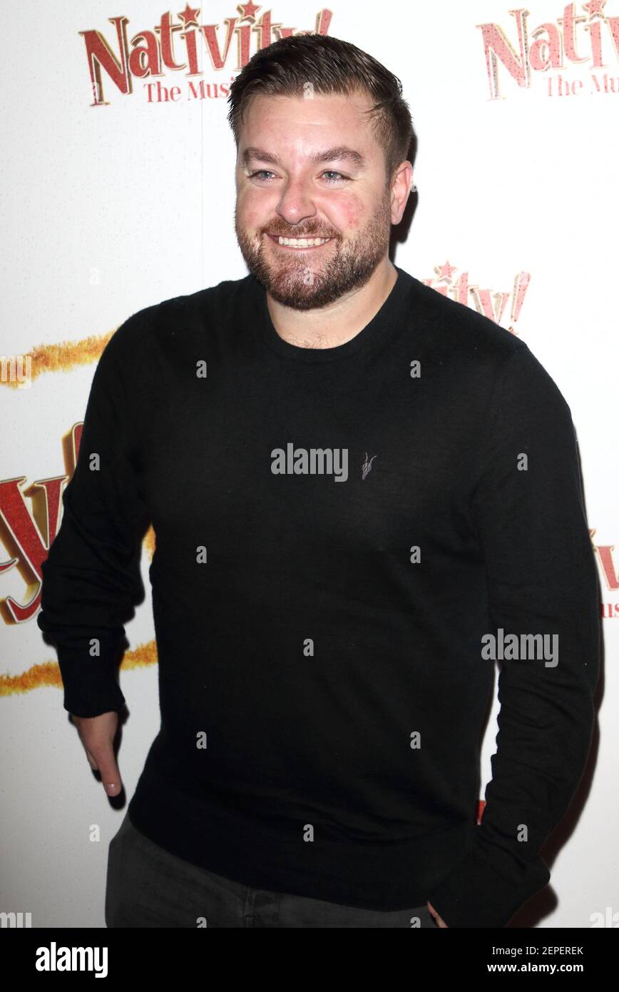 Alex Brooker attends the press night performance of "Nativity! The ...