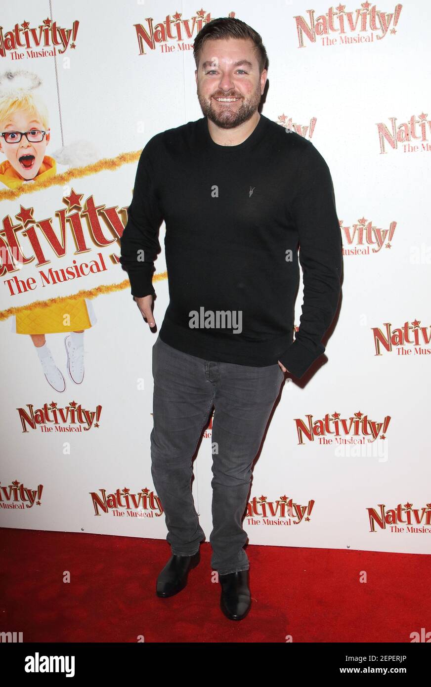 Alex Brooker attends the press night performance of "Nativity! The ...
