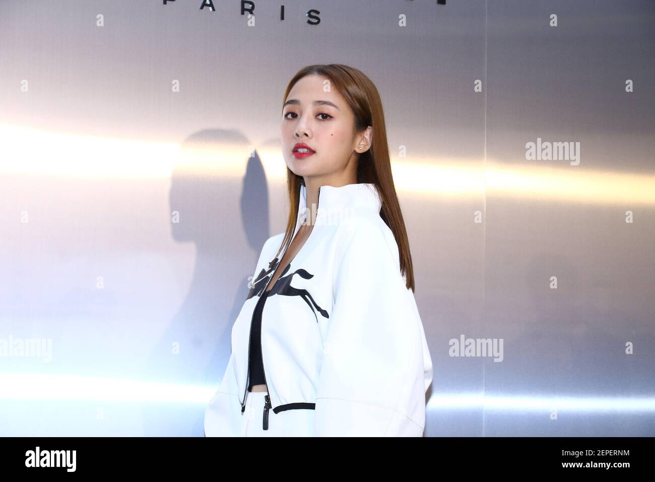 Taiwanese singer and actress Emma Wu Ying-chieh or Gui Gui attends Longchamp new product release ...