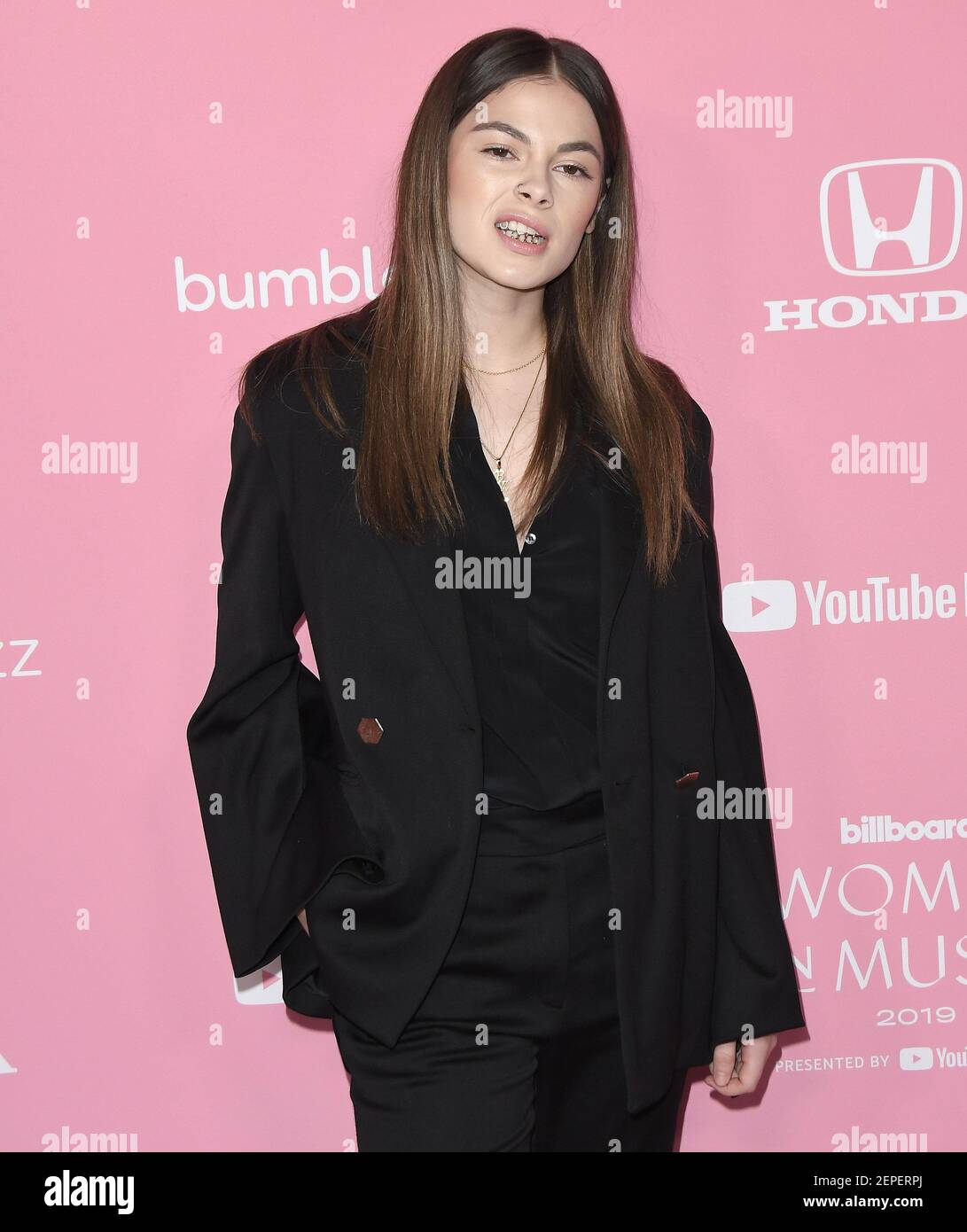 Destiny Rogers arrives at the 2019 Billboard Women in Music held at the ...