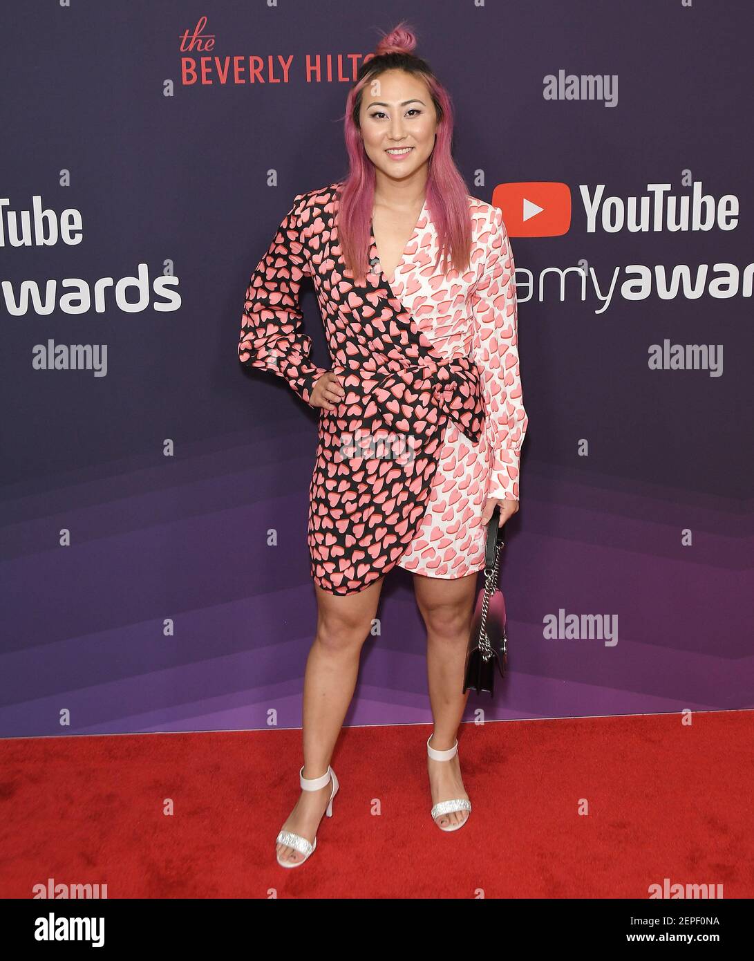 Lizzy Capri arrives at The 9th Annual Streamy Awards held at the Beverly Hilton in Beverly Hills ...