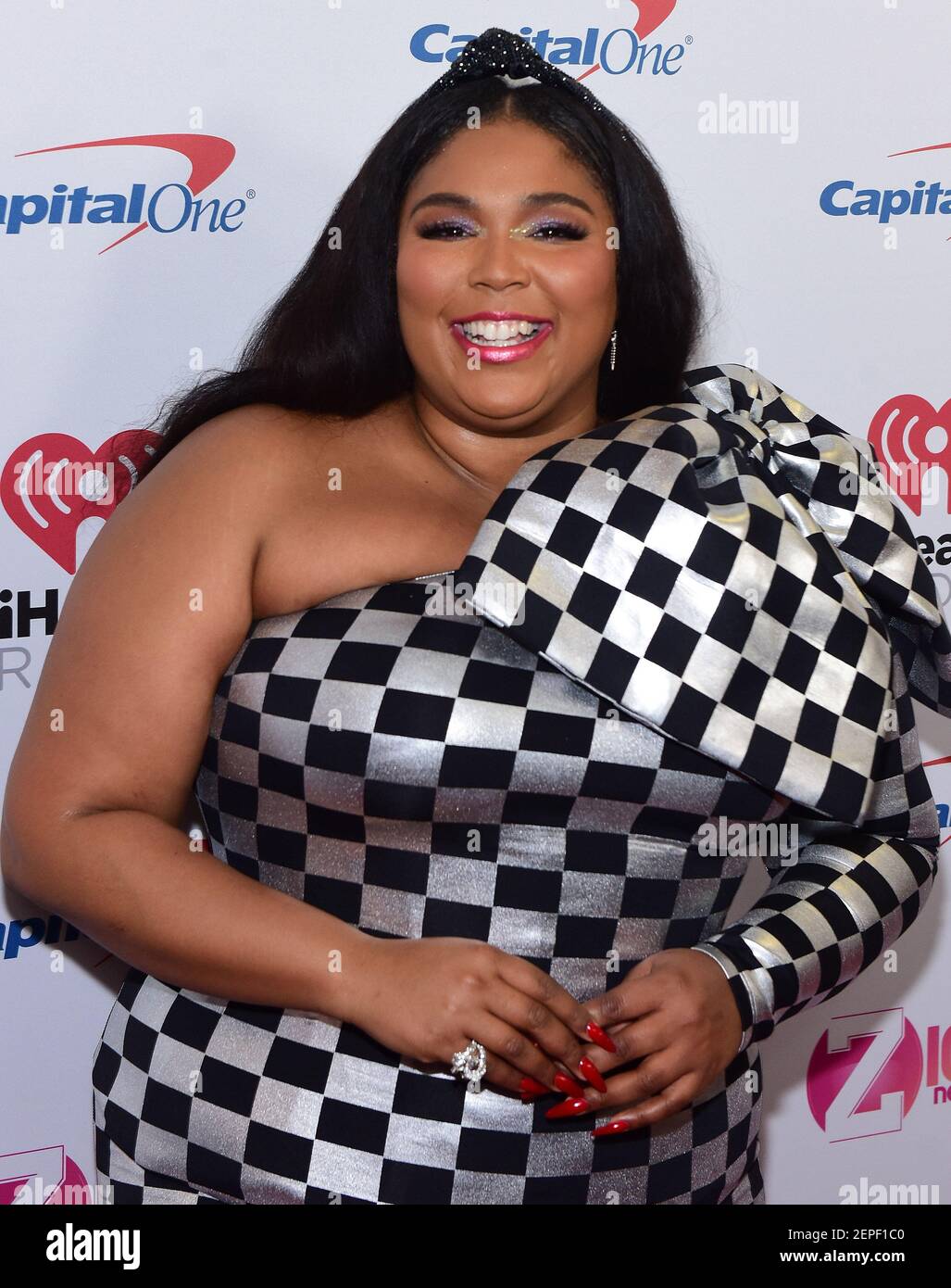 Lizzo arrives at iHeartRadio's Z100 Jingle Ball 2019 Presented By ...
