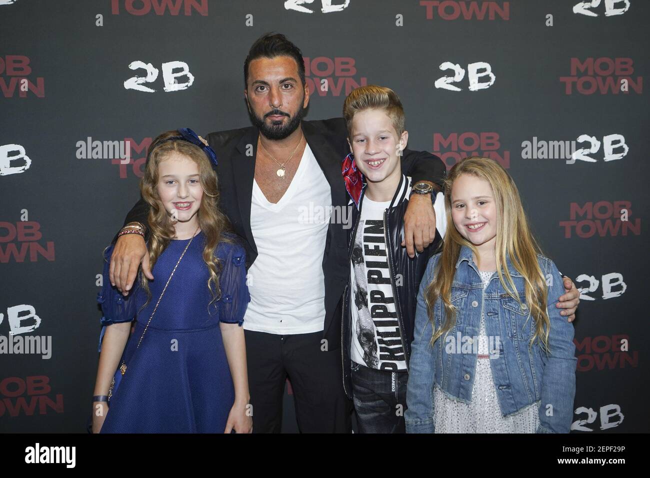 Ella Gabay, Danny A. Abeckaser, David Gabay and Mia Gabay attend the ...