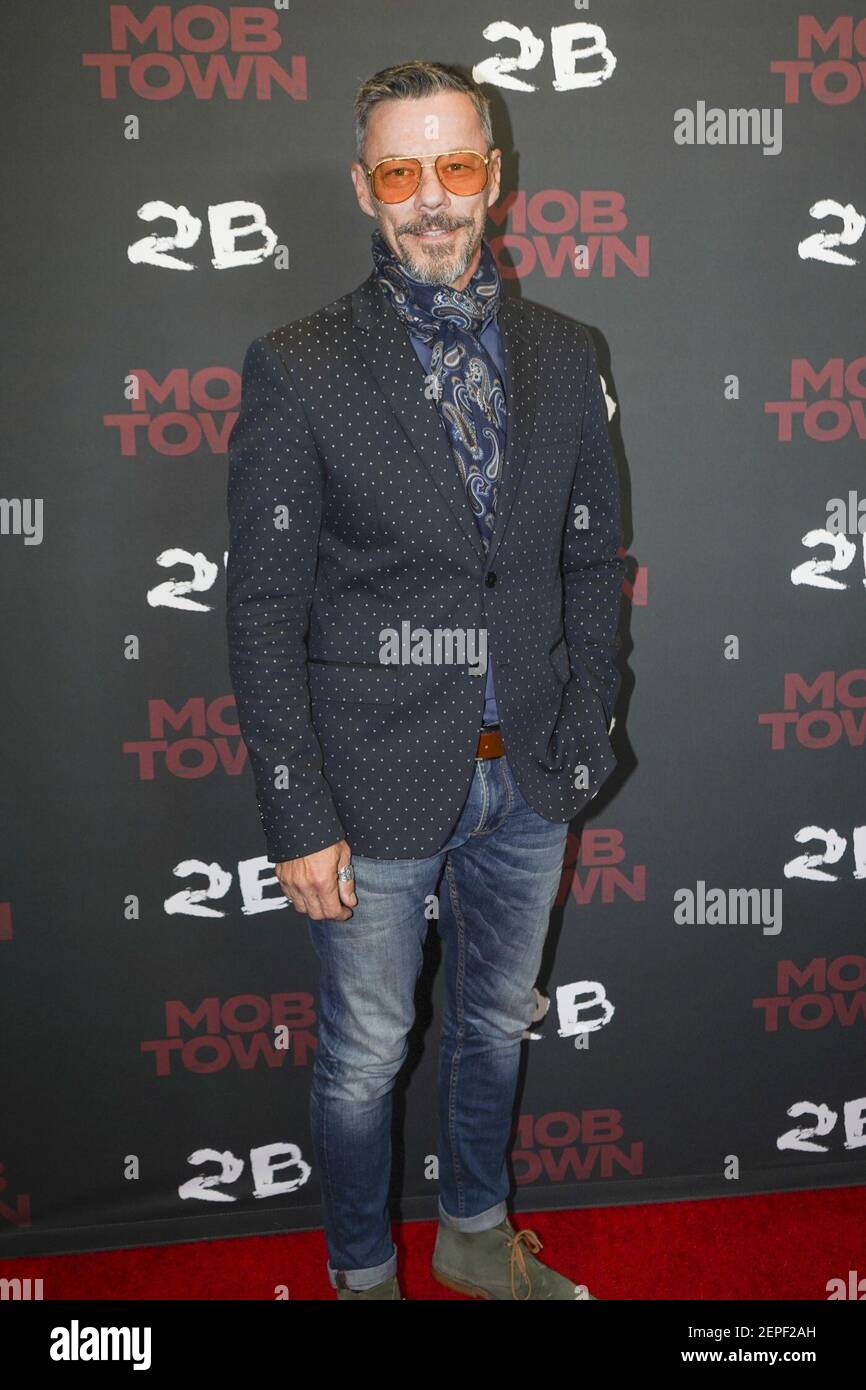 Massi Furlan attends the premiere of "Mob Town" at the Los Angeles Film ...
