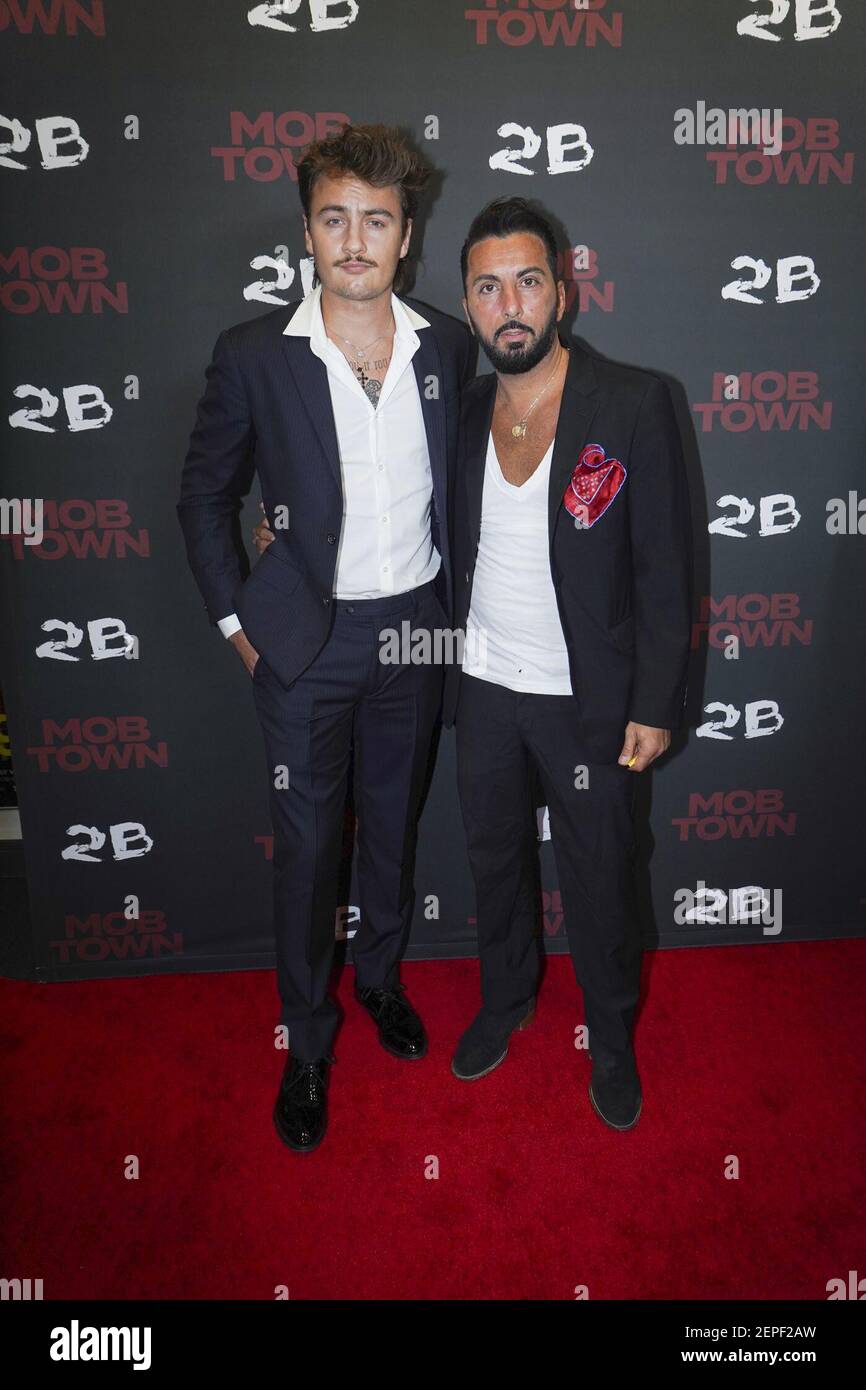 Brandon Thomas Lee and Danny A. Abeckaser attend the premiere of "Mob ...