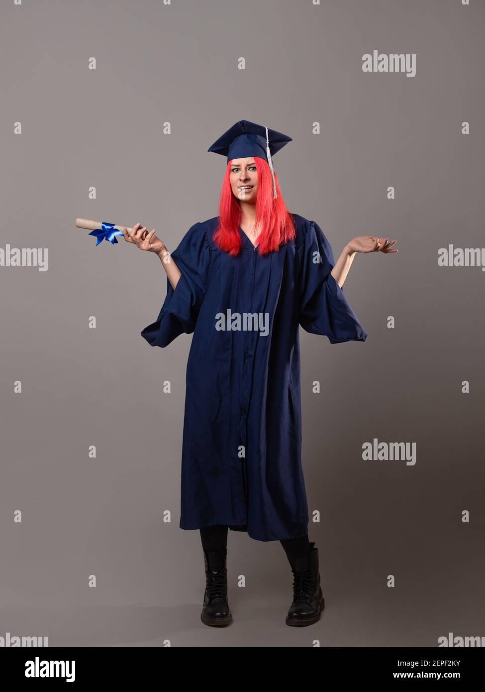 Now with a student hat hi-res stock photography and images - Alamy