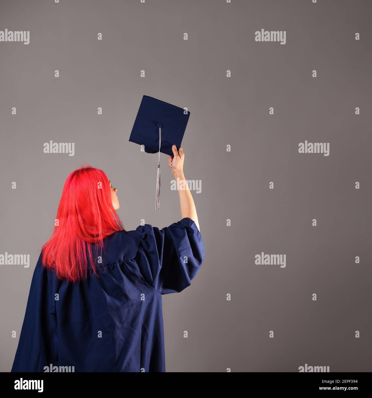 Female graduate back view hi-res stock photography and images - Alamy
