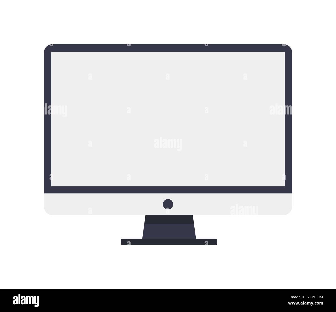 Laptop frontal monitor Stock Vector Images - Alamy