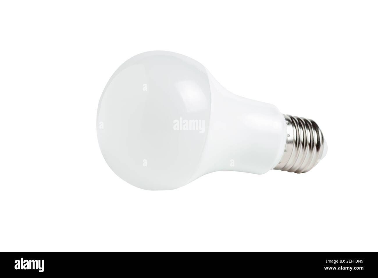 modern white led saving bulb. electric lamp equipment. isolated. with ...
