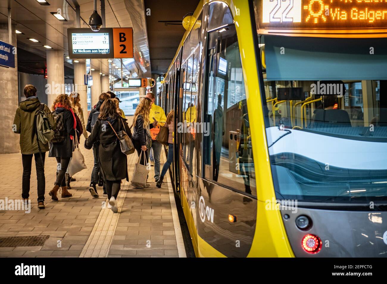 UTRECHT, 16-12-2019, New tramline, de Uithoflijn, between trainstation ...