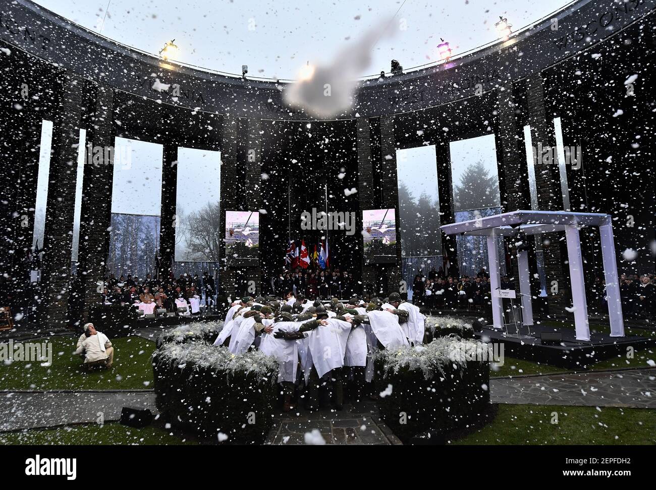 Illustration picture shows the commemoration of the 75th anniversary of ...