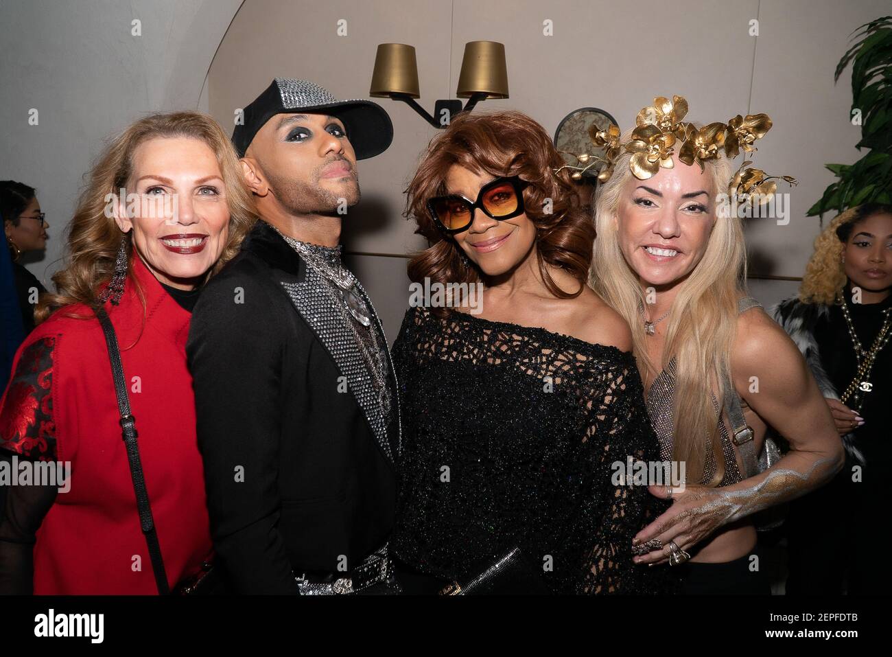 Denise pereau, Aaron Paul, Stephanie and Luciana Pampalone celebrate ...